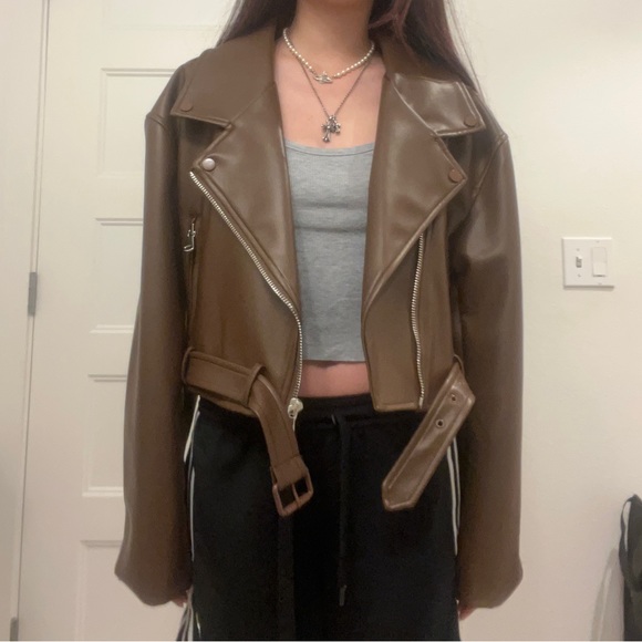 Lioness | Jackets & Coats | Lioness Leather Jacket | Poshmark